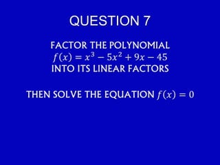 Polynomial and Rational Jeopardy | PPTX