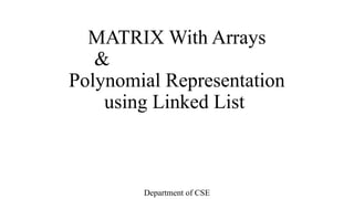 polynomial_linked list for electrical engineer | PPTX