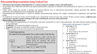 polynomial_linked list for electrical engineer | PPTX