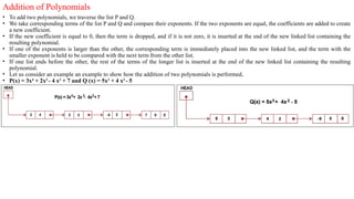 polynomial_linked list for electrical engineer | PPTX