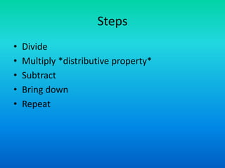 Polynomial long division | PPT