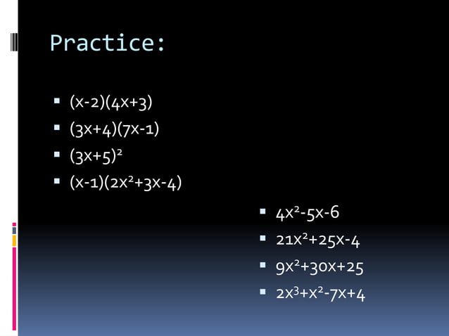 Polynomial operations | PPT
