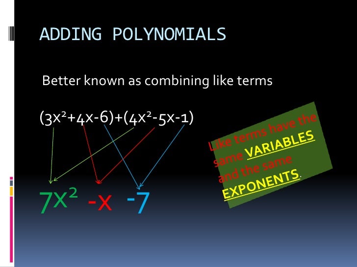 Polynomial operations