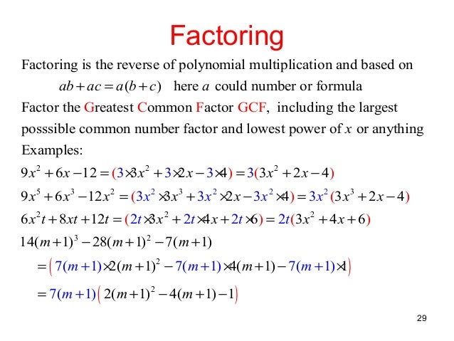 Polynomial operations (1)