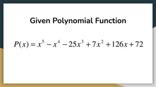 Polynomial Poster Project | PPT