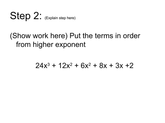 Polynomial powerpoint | PPT
