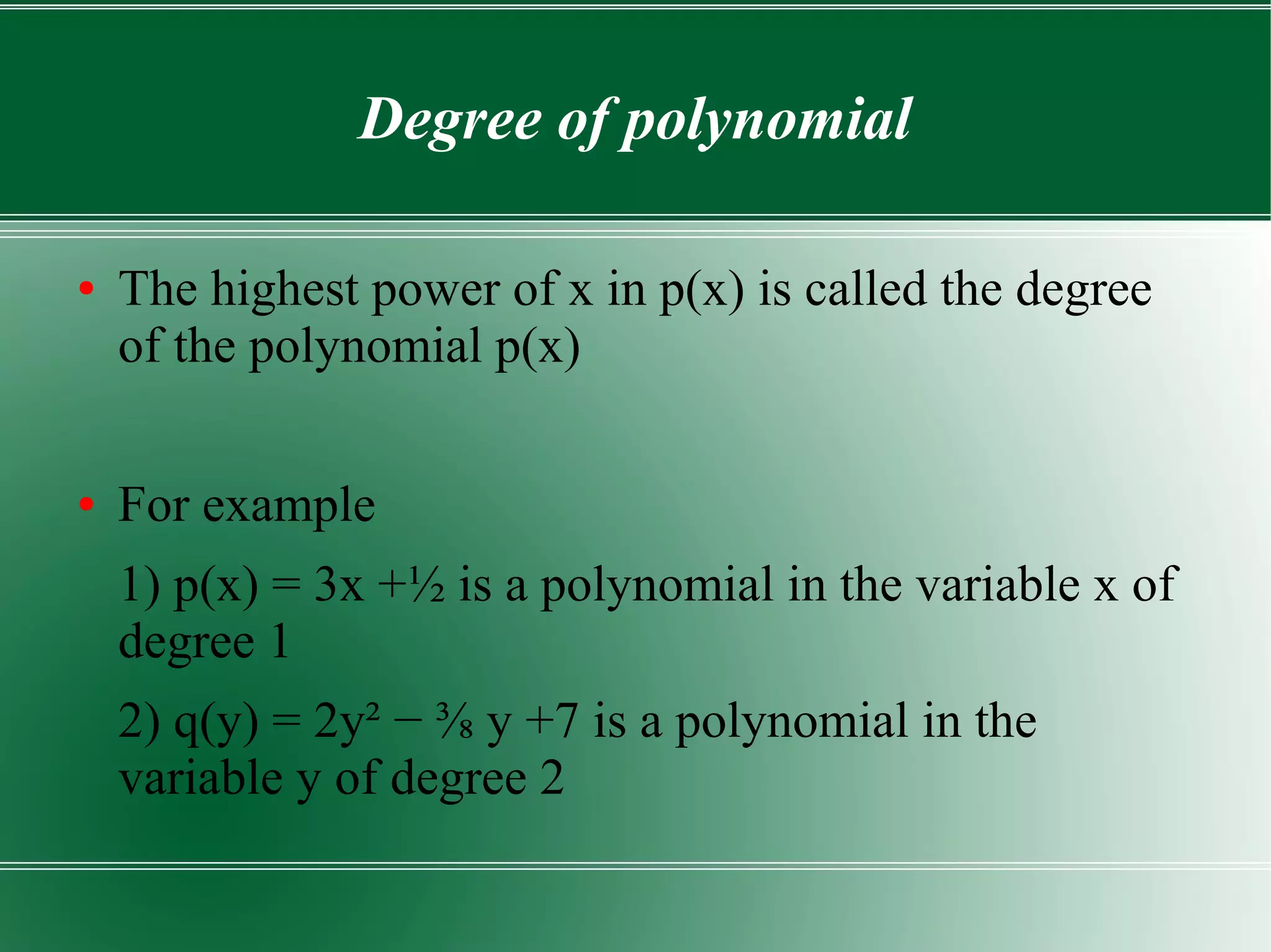 Polynomial | ODP | Physics | Science
