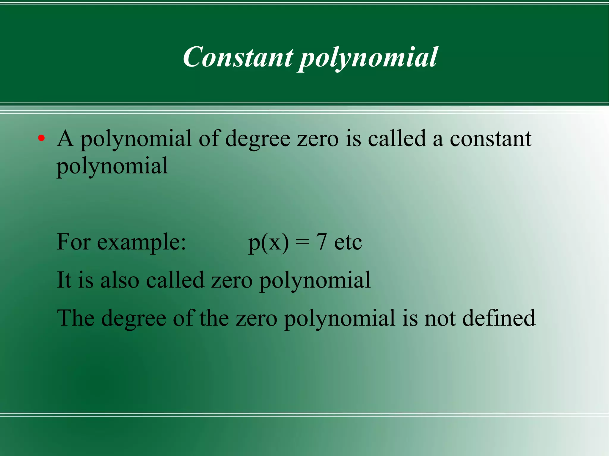 Polynomial | PPT