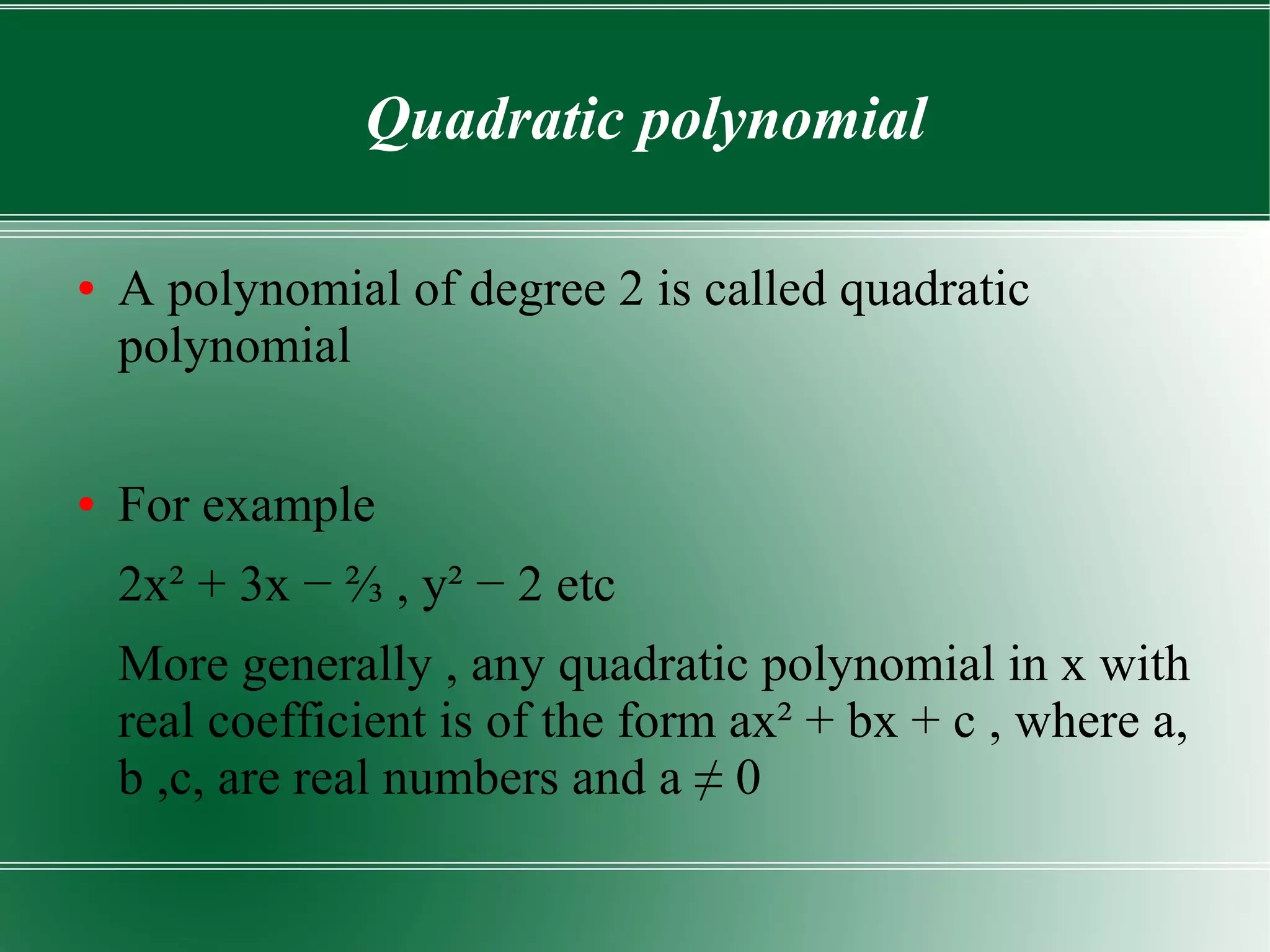 Polynomial | ODP | Physics | Science