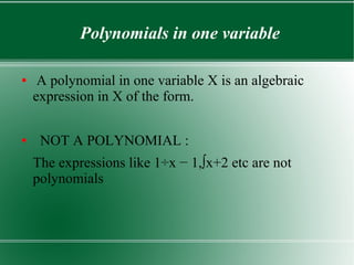 Polynomial | ODP | Physics | Science