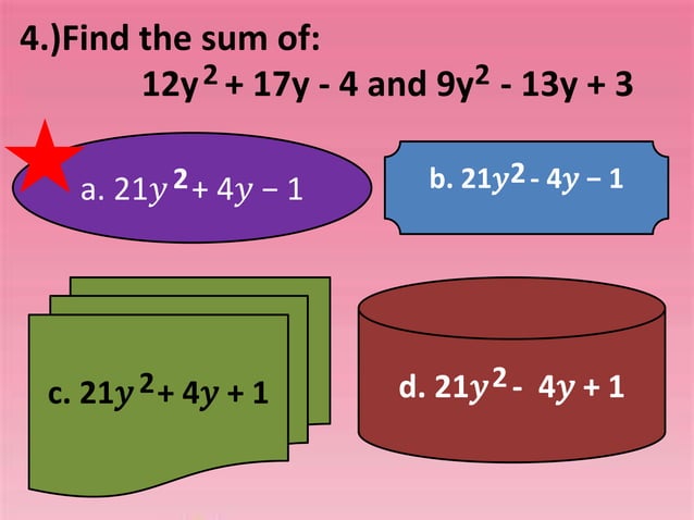 Polynomial Quiz 2 Pptx Physics Science