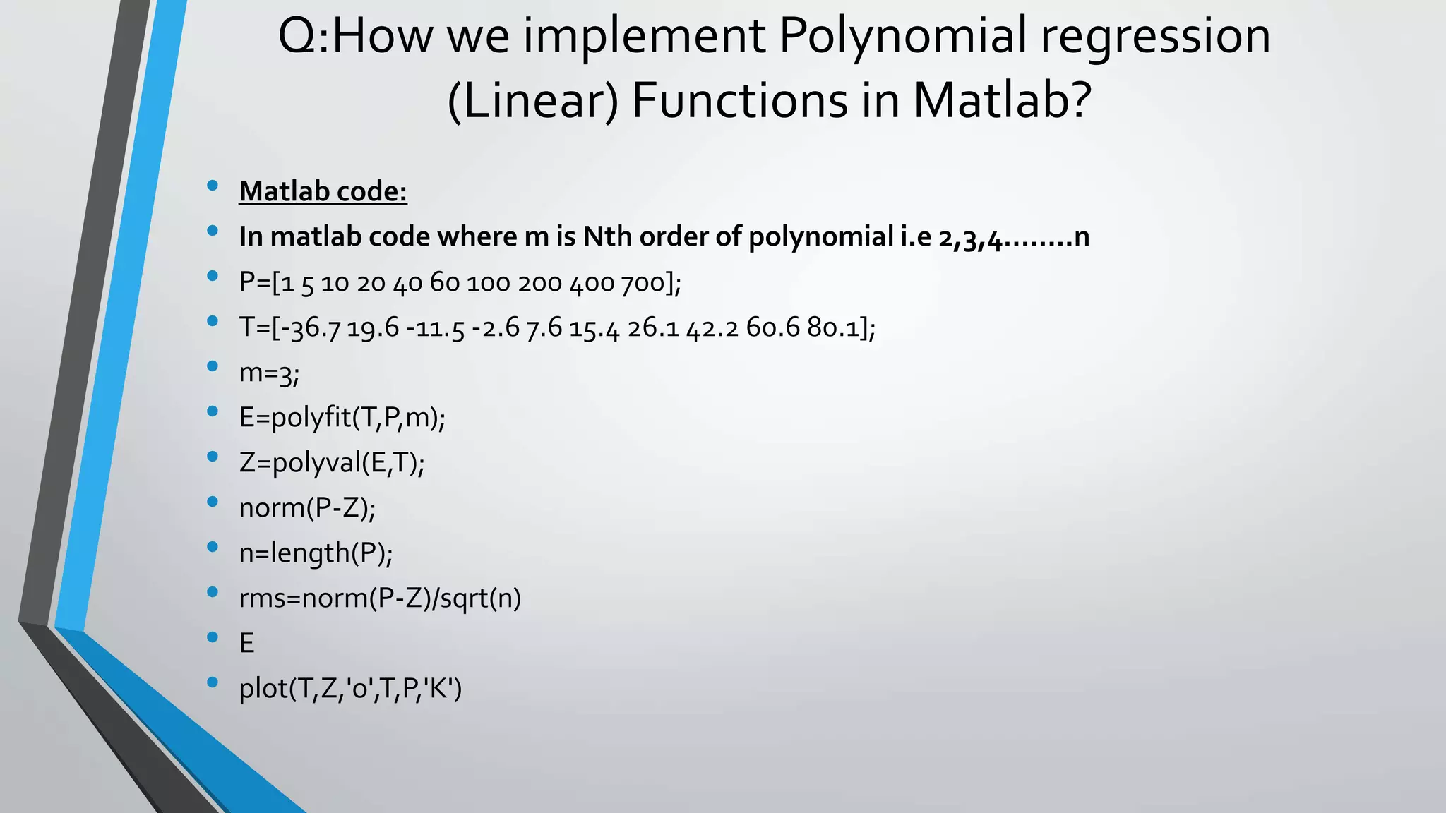 Polynomial regression | PPTX