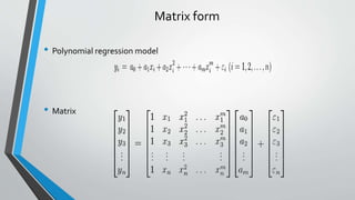 Polynomial regression | PPTX