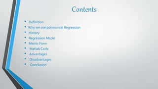Polynomial regression | PPTX