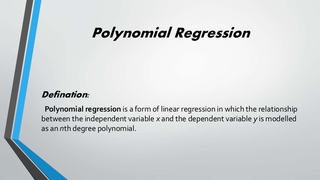 Polynomial regression