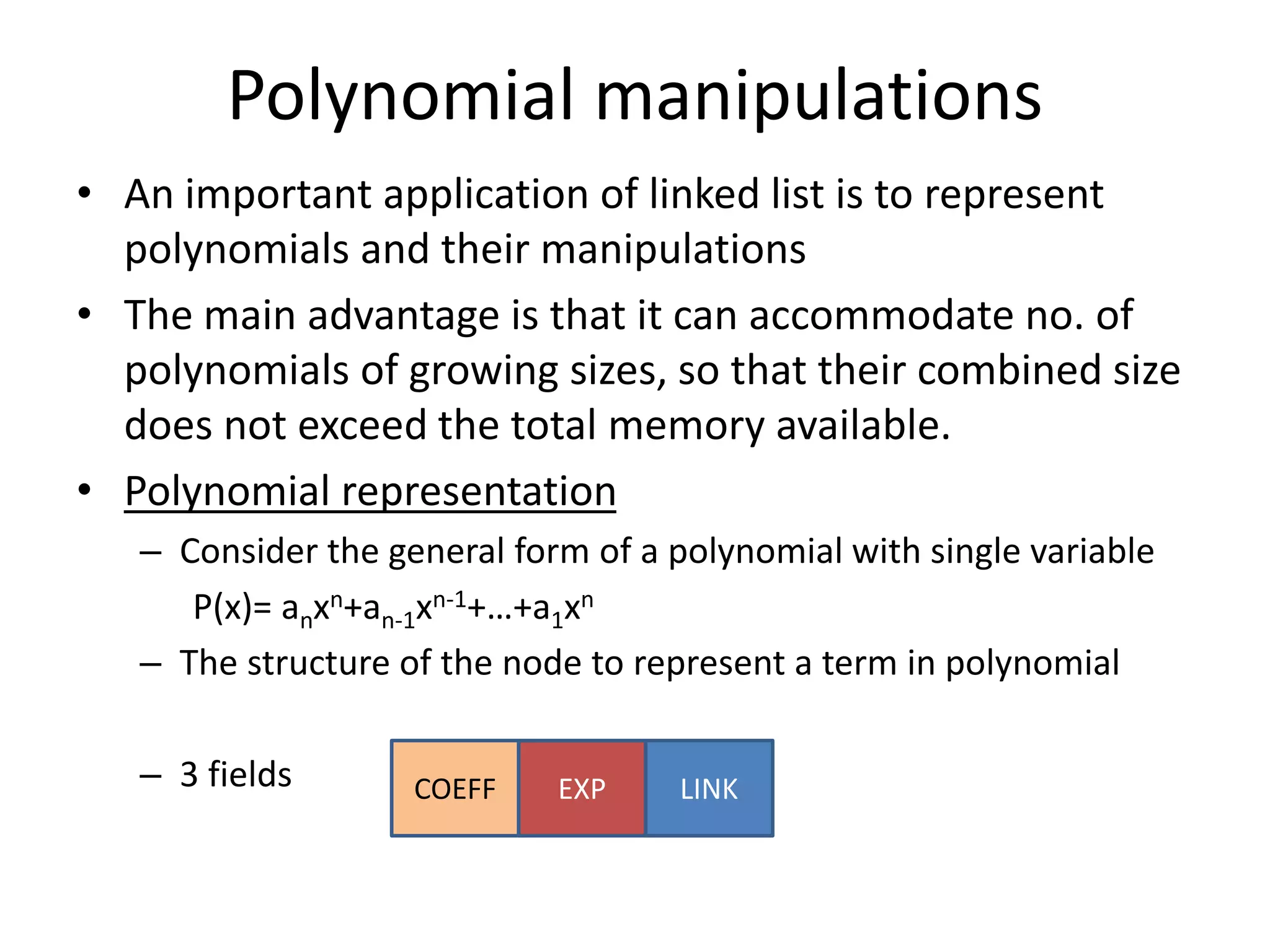 Polynomial reppresentation using Linkedlist-Application of LL.pptx