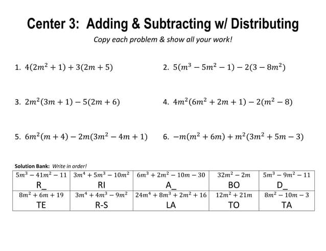 Polynomial review centers | PPT