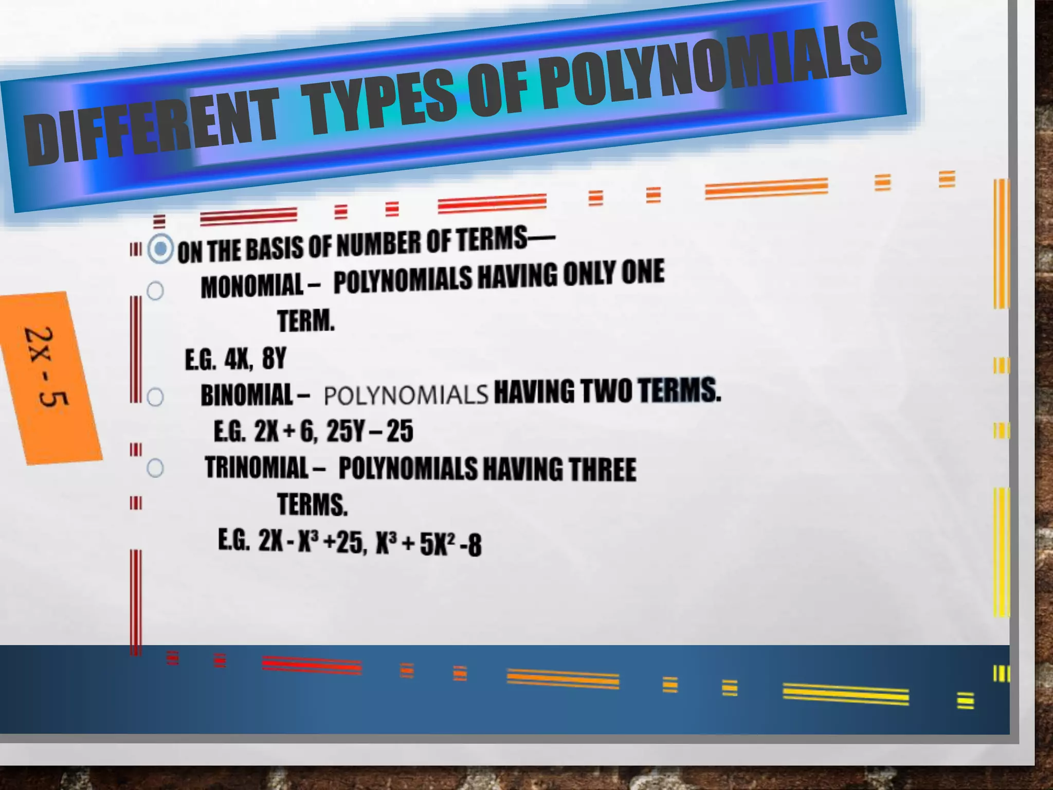 Polynomials CLASS 10 | PPTX