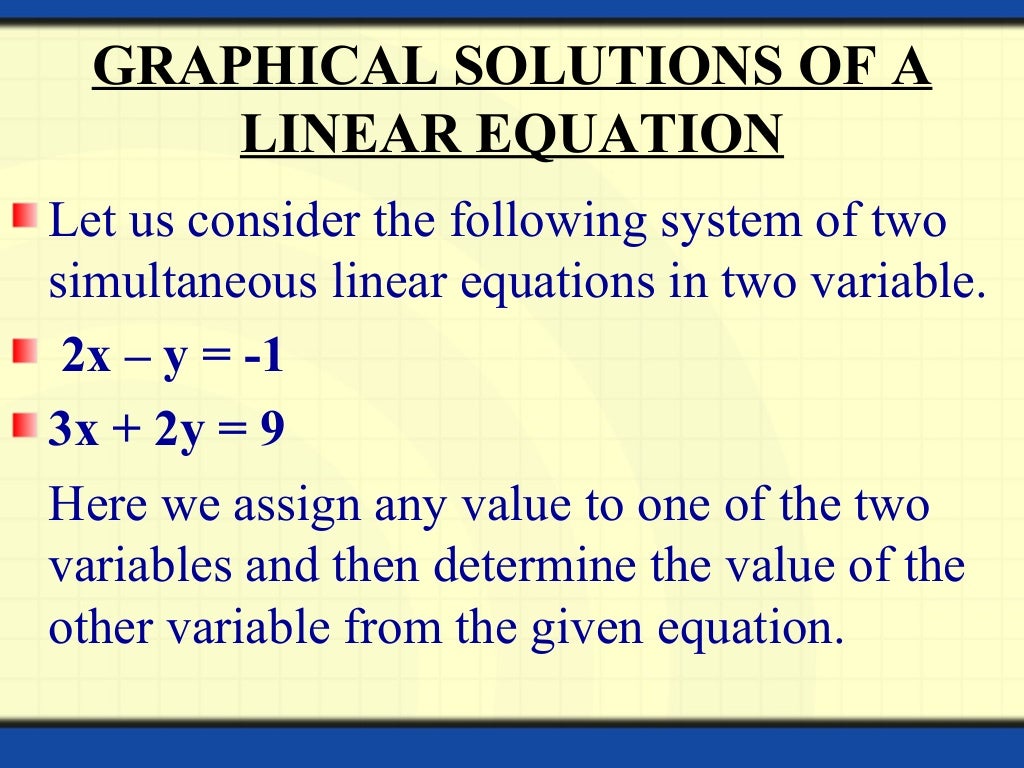 Polynomials And Linear Equation of Two Variables