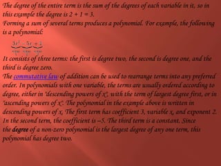 Polynomials | PPTX