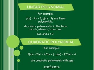 Polynomials | PPSX