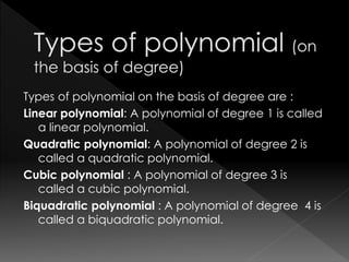 Polynomials | PPT