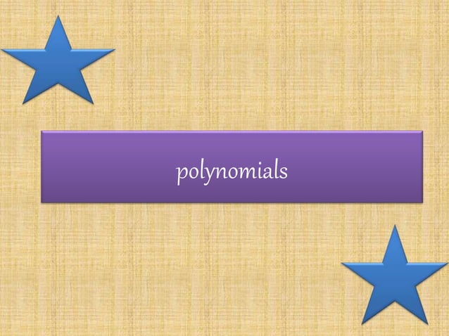 Polynomials Class 9th | PPTX