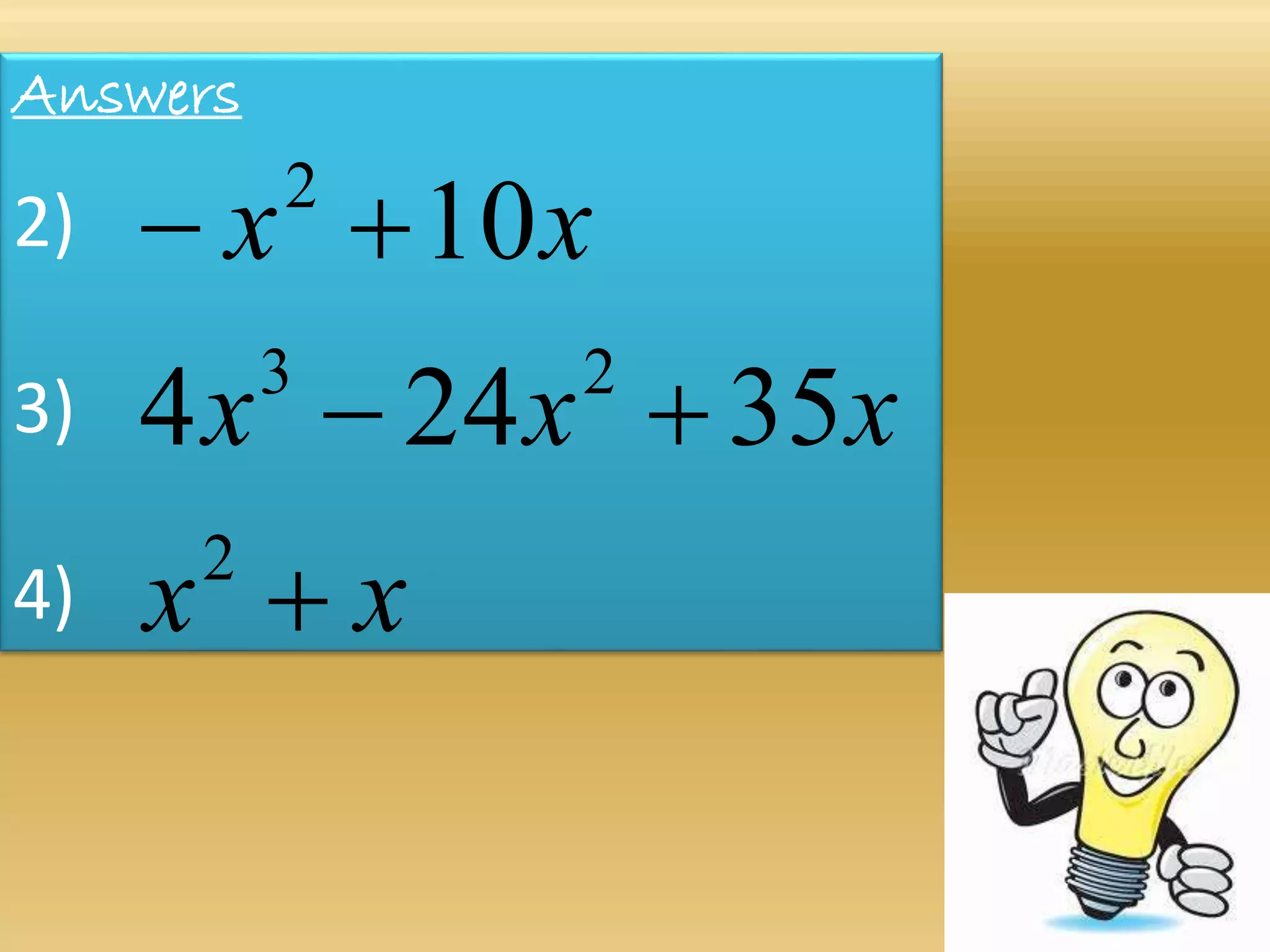 Polynomials | PPTX | Technology & Computing