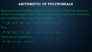 Polynomials | PPT