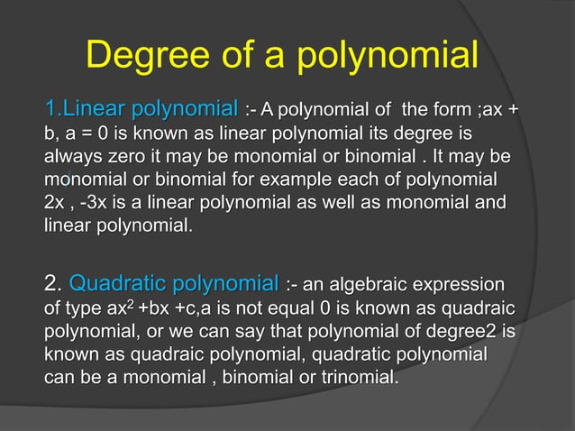 Polynomials | PPTX