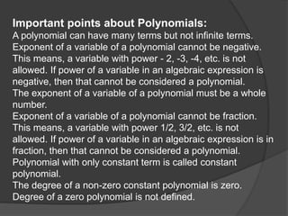 Polynomials | PPTX