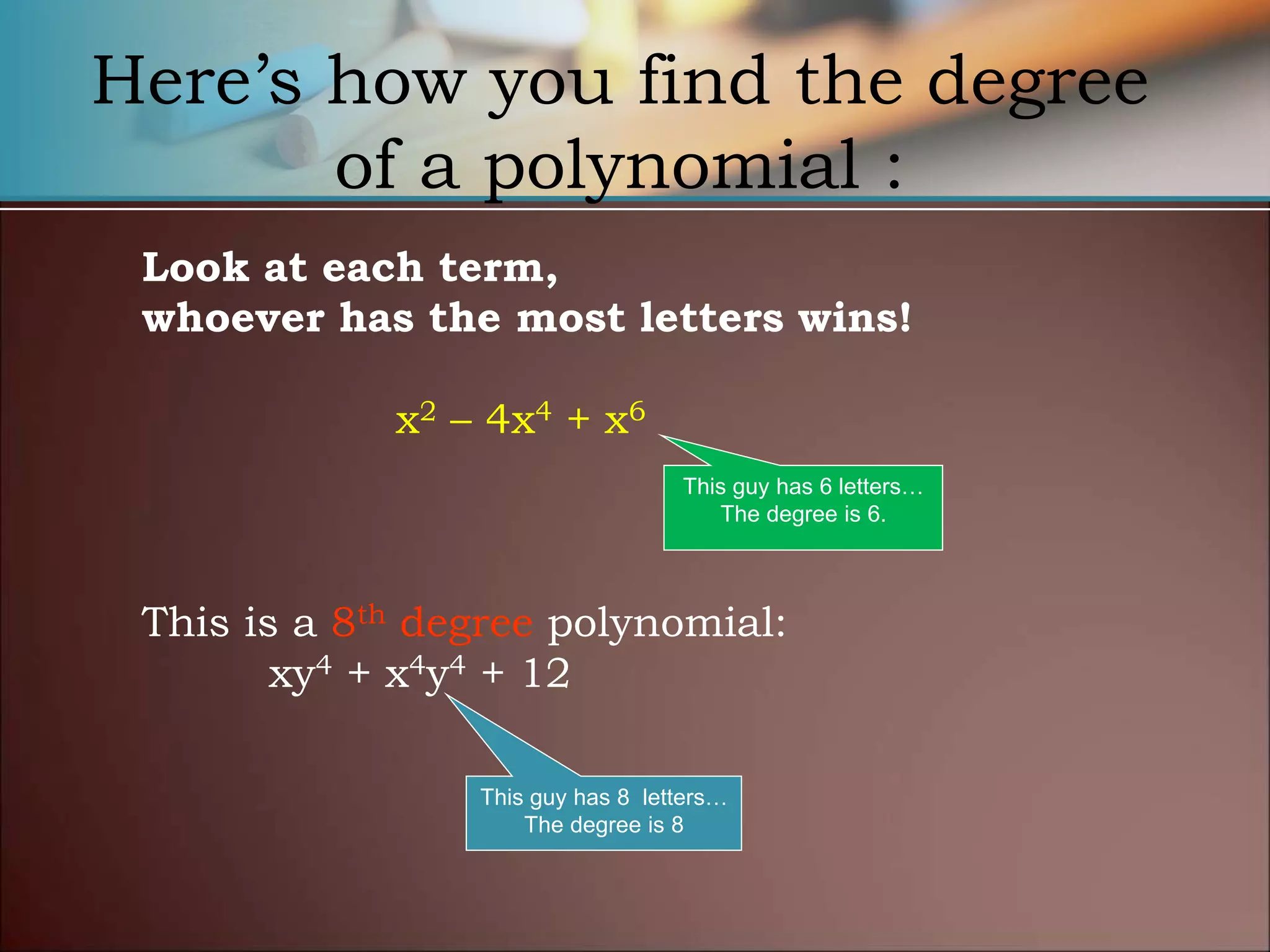 Polynomials | PPTX