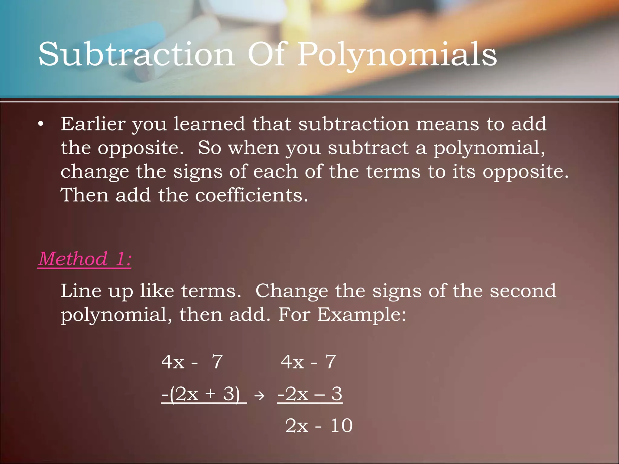 Polynomials | PPTX
