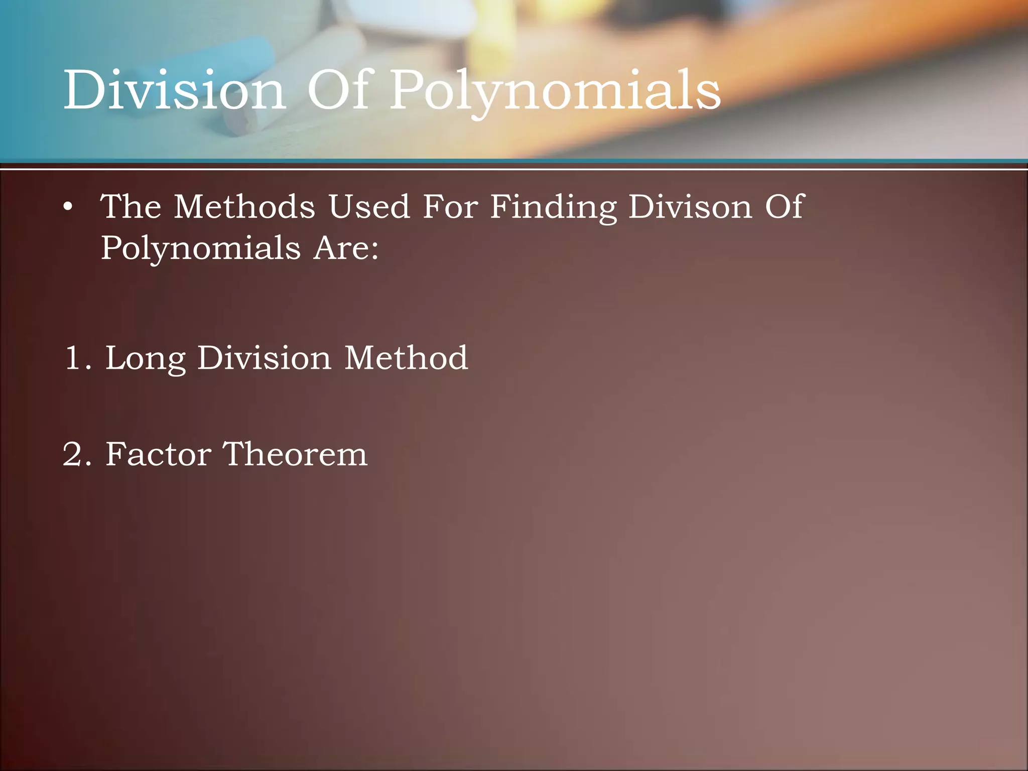 Polynomials | PPTX