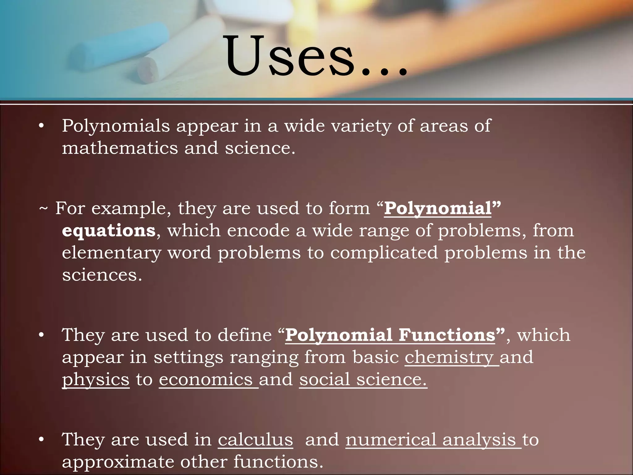 Polynomials | PPTX