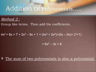 Polynomials | PPTX