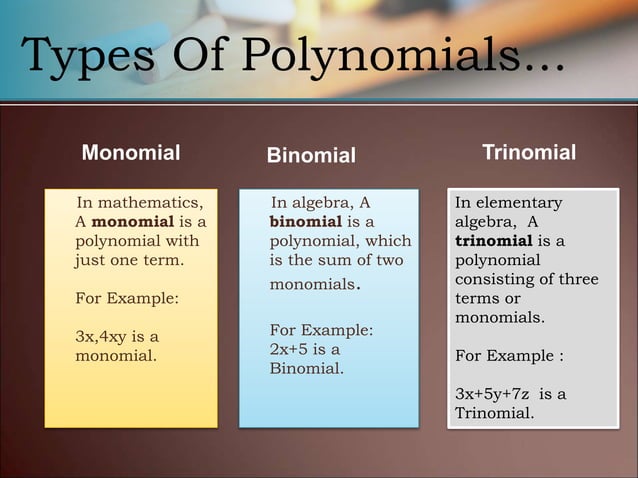 Polynomials | PPTX