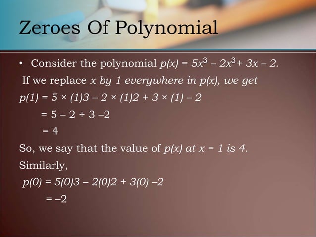 Polynomials | PPTX