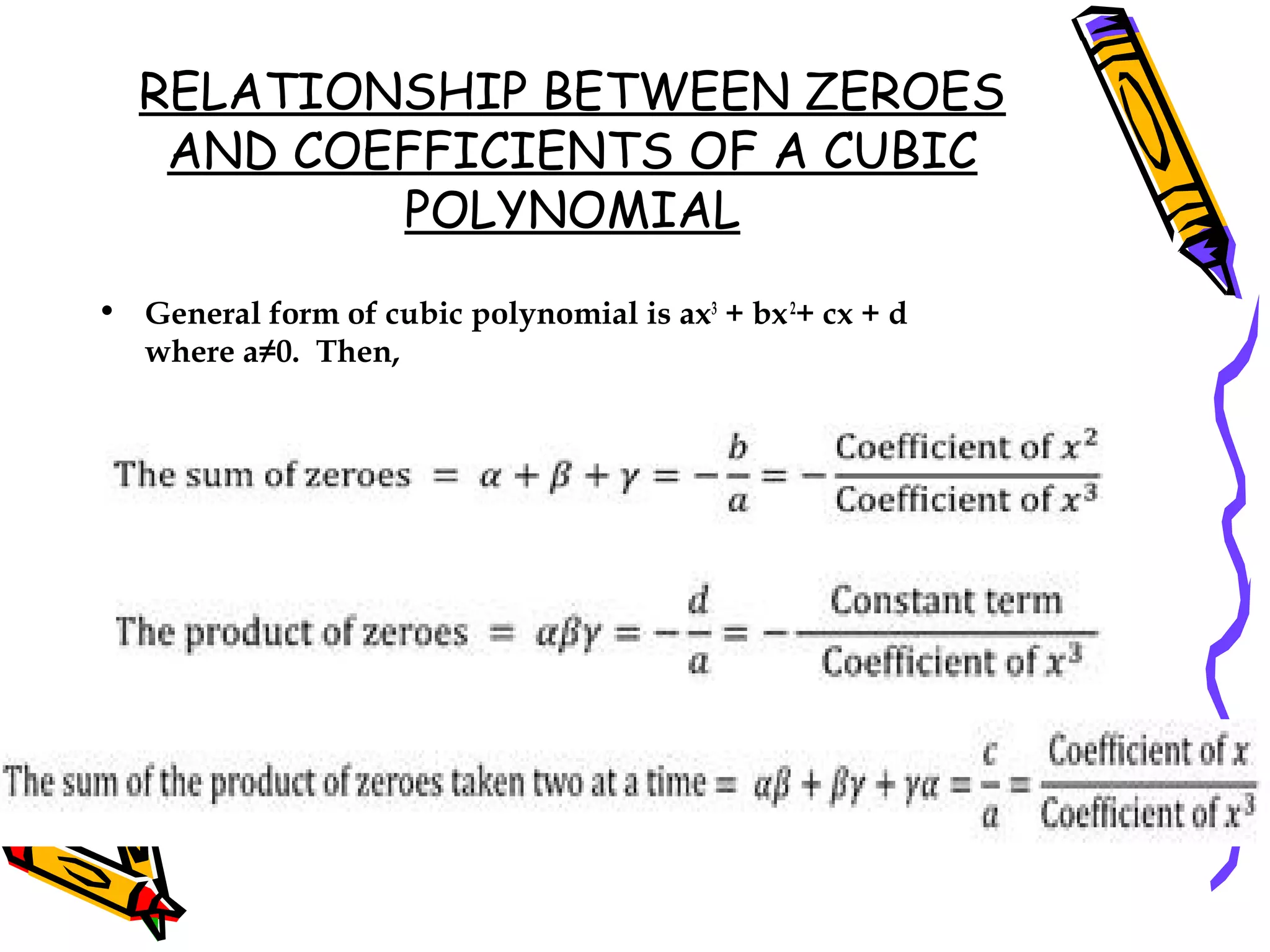 CLASS X MATHS Polynomials | PPT