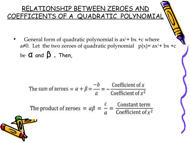 CLASS X MATHS Polynomials | PPT