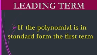 Polynomials | PPT