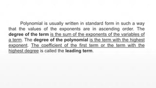 Polynomials | PPT