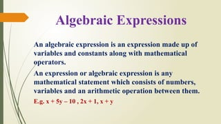 Mathematics Polynomials and is different types | PPT