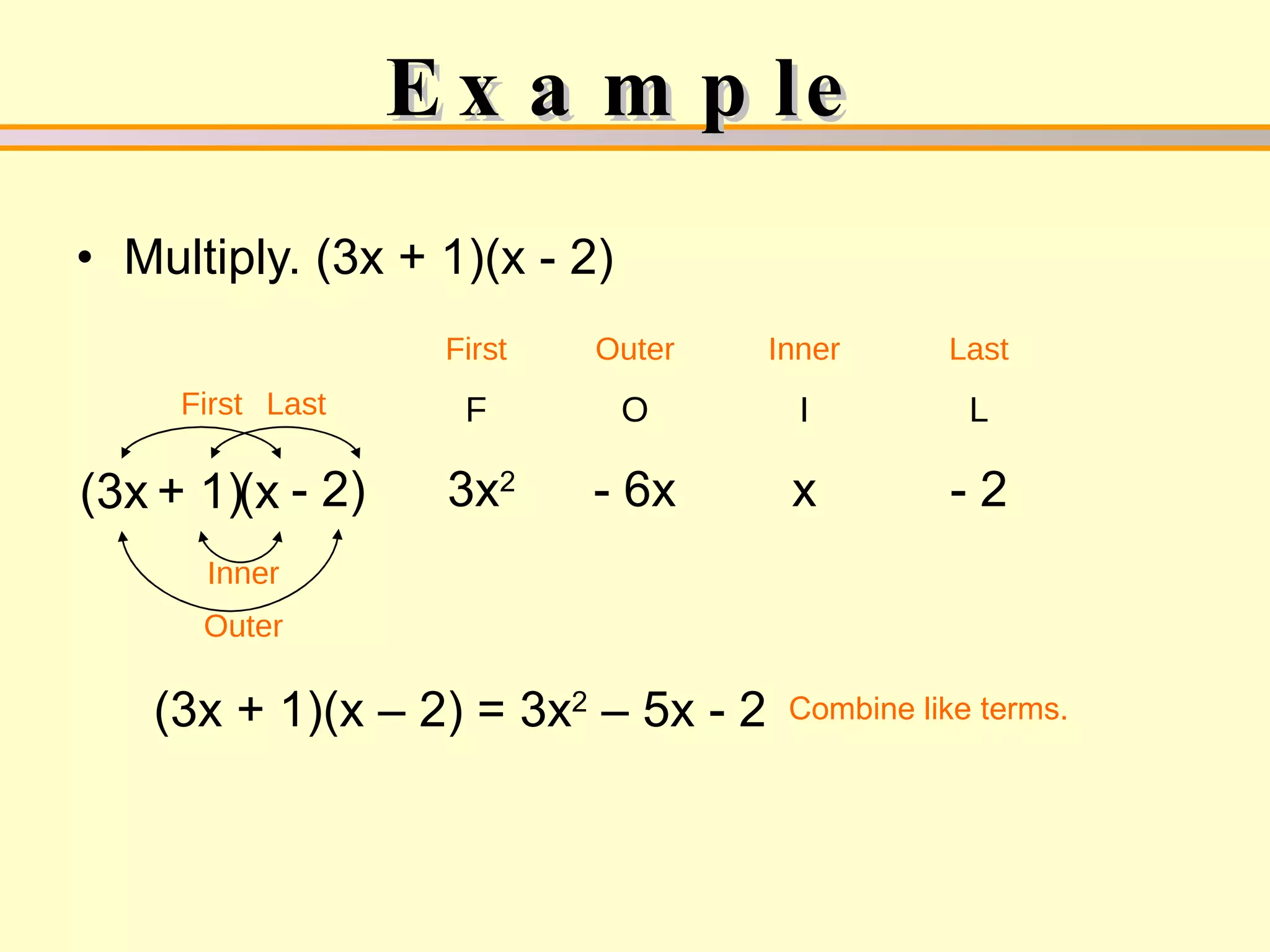 Operations on Polynomials | PPT