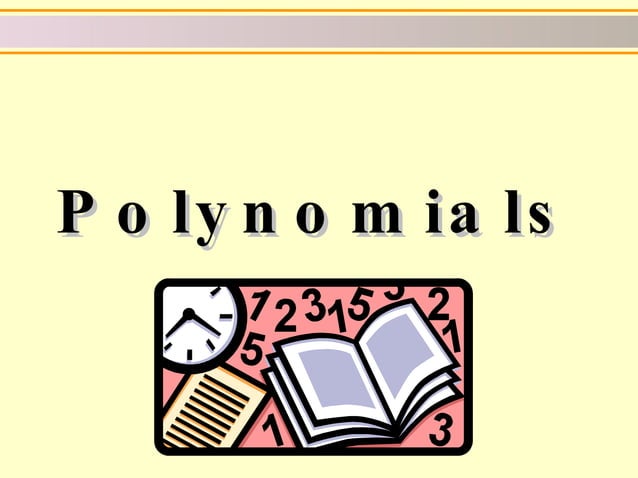 Operations on Polynomials | PPT