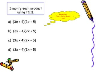 Polynomials and factoring | PPT