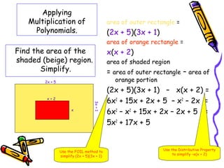 Polynomials and factoring | PPT