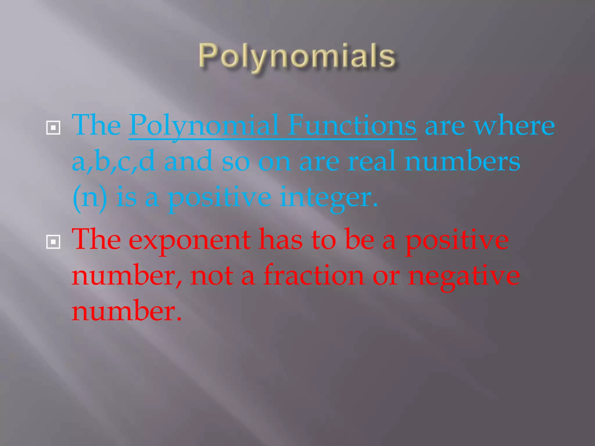Polynomials and linear factors | PPTX