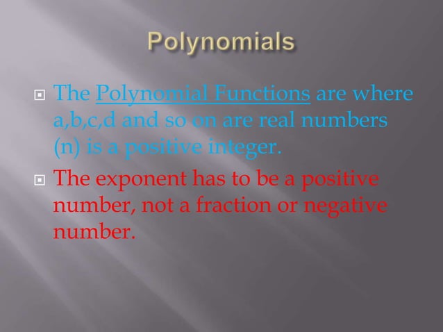 Polynomials and linear factors | PPTX