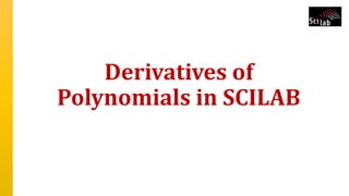 Polynomials in scilab | PDF
